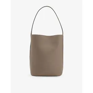 BOSS Buckle-detail Leather Bucket Bag