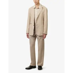 Dunhill Houndstooth Single-breasted Wool Jacket