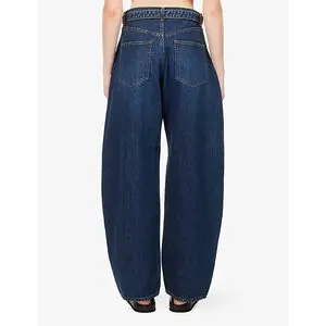 Sacai Barrel-leg High-rise Denim Jeans