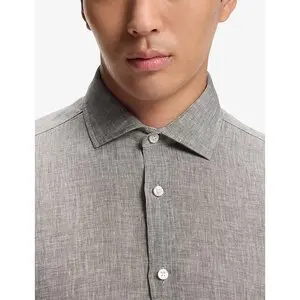 BOSS Regular-fit Long-sleeve Linen Shirt
