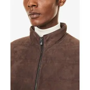 Corneliani Reversible Padded Suede Gilet
