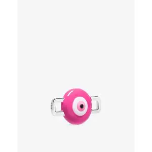 POUBEL Evil Eye Sterling Silver And Enamel Charm