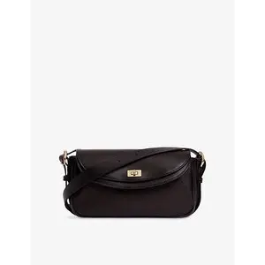 Sandro Le Mambo Small Leather Shoulder Bag - Brown