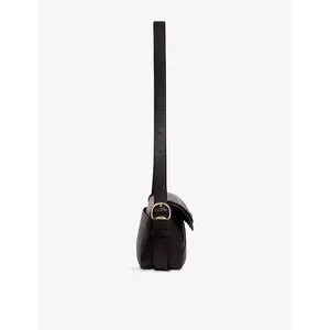 Sandro Le Mambo Small Leather Shoulder Bag - Brown