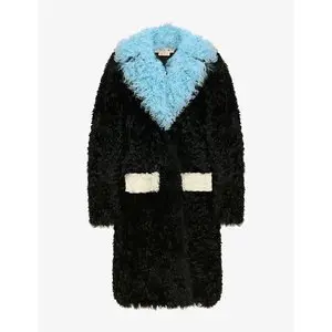 Marni Long Contrast Lamb-shearling Jacket - Ron99