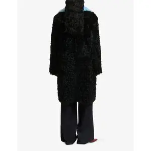 Marni Long Contrast Lamb-shearling Jacket