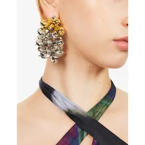 Dries Van Noten Cluster Metal Earrings
