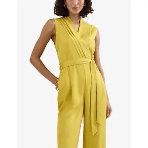 PHASE EIGHT Taylor Satin-twill Jumpsuit