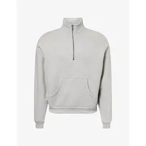 AUSTIN POST Rodeo Fleece Mock Zip Cotton Jumper