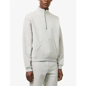 AUSTIN POST Rodeo Fleece Mock Zip Cotton Jumper