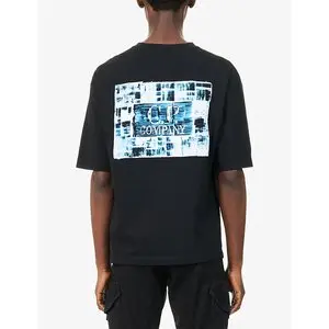 C.P. COMPANY Tile-print Cotton T-shirt
