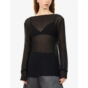 RUOHAN Alba Semi-sheer Wool Top