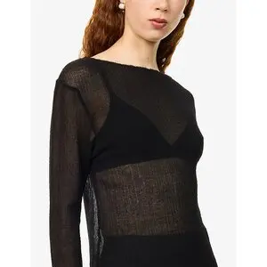 RUOHAN Alba Semi-sheer Wool Top