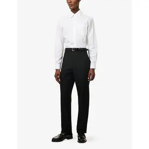 Dunhill Stripe-print Pointed-collar Cotton Shirt