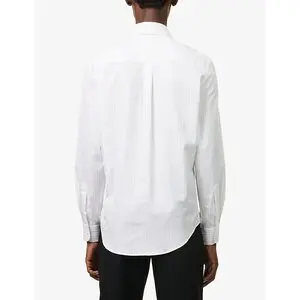 Dunhill Stripe-print Pointed-collar Cotton Shirt