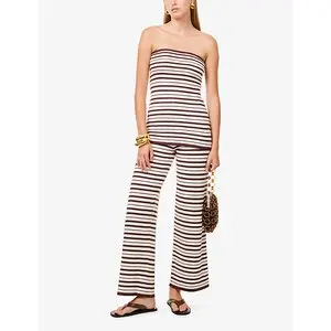 4TH & RECKLESS Thalia Striped Knit Bandeau Top