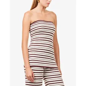 4TH & RECKLESS Thalia Striped Knit Bandeau Top