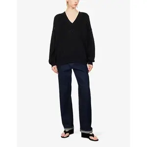 Missoni V-neck Chevron-knit Cotton-blend Jumper