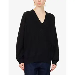 Missoni V-neck Chevron-knit Cotton-blend Jumper
