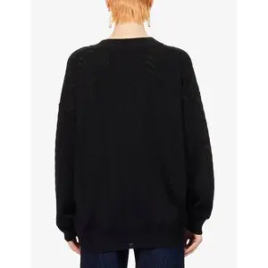 Missoni V-neck Chevron-knit Cotton-blend Jumper