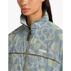 Marni Printed Nylon Windbreaker Jacket