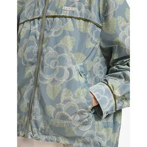 Marni Printed Nylon Windbreaker Jacket