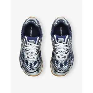 Bottega Veneta Orbit Metallic Woven Low-top Trainers
