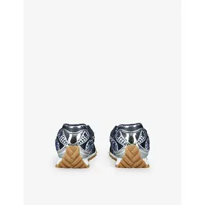 Bottega Veneta Orbit Metallic Woven Low-top Trainers