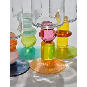 GATHER GLASS Miami Wine Glass - Bright Stack