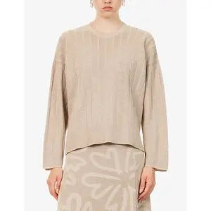 YASMINA Q Raye Oversized Knitted Top