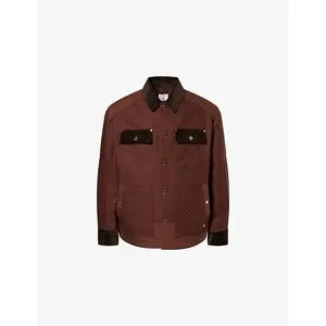Casablanca Monogram-print Cotton Jacket - Brown