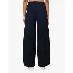 ME+EM Side-stripe Barrel-leg Jersey Trousers
