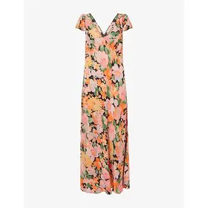 Rixo Cathy Printed Woven Midi Dress - Floral