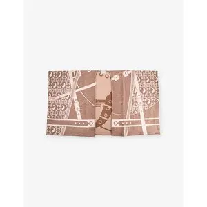 ARTFEENA Cashmere Poncho With Printed Design - Maroon