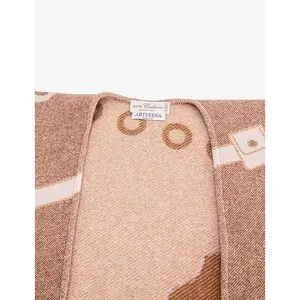 ARTFEENA Cashmere Poncho With Printed Design
