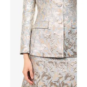 Huishan Zhang Brynn Floral-pattern Jacquard Jacket