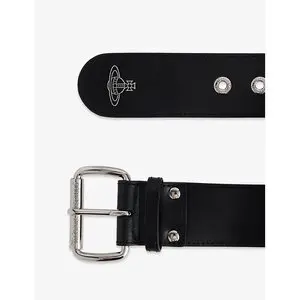 VIVIENNE WESTWOOD Westwood Logo Studded Leather Belt