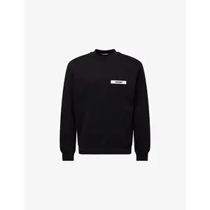 Jacquemus Le Gros Grain Cotton-jersey Sweatshirt - Black