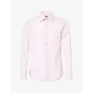 TOM FORD Slim Fit Cotton-poplin Shirt - Pink