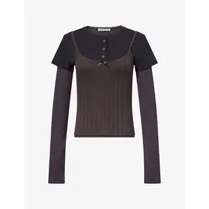 Acne Studios Ersilia Double-layered Jersey Top