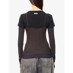 Acne Studios Ersilia Double-layered Jersey Top