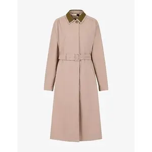 Marni Contrast-collar Cotton-blend Trench Coat - 00w25