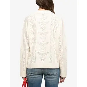 Zadig&Voltaire Markuz Pointelle-knit Wool And Cashmere-blend Jumper - Ecru