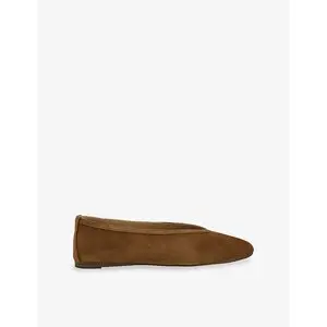 Steve Madden Leni Suede Ballet Flats - Brown