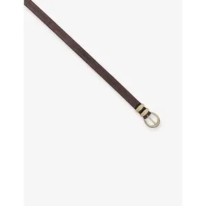 Sandro Round-buckle Suede Belt