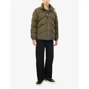 TOM FORD High-neck Down Puffer Jacket - Teak