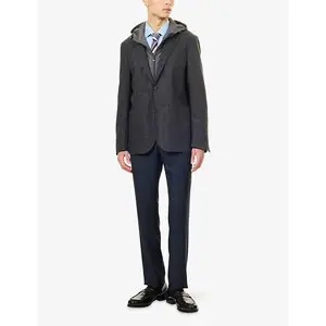 Corneliani Cashmere-flannel And Wool Jacket