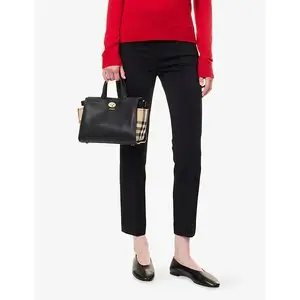 Burberry Cotswolds Mini Leather Tote Bag - Black