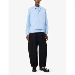 Sacai Belted Ripstop Cotton-blend Cargo Trousers