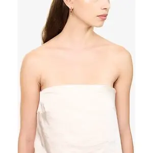 4TH & RECKLESS Mella Lace-hem Satin Top